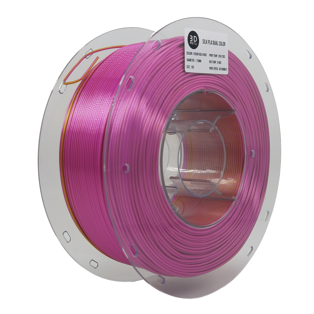 SILK Dual Colour PLA 3D Printing Filament | 3D META